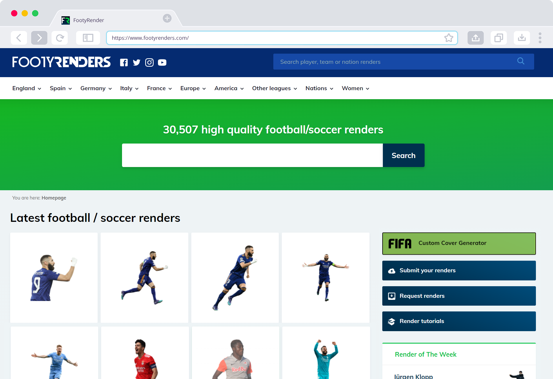 Football Player Cut-Outs | FPL Video Templates